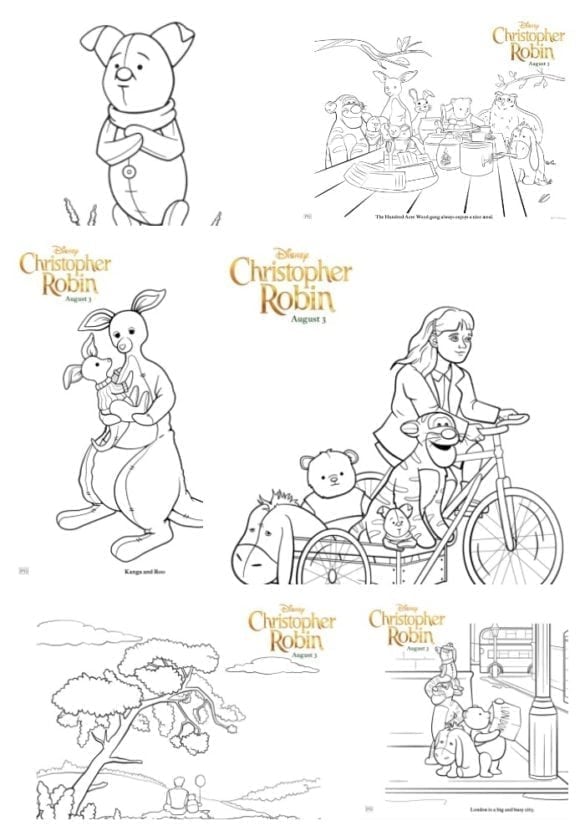Christopher Robin Coloring Pages: Free Downloads - Guy and the Blog